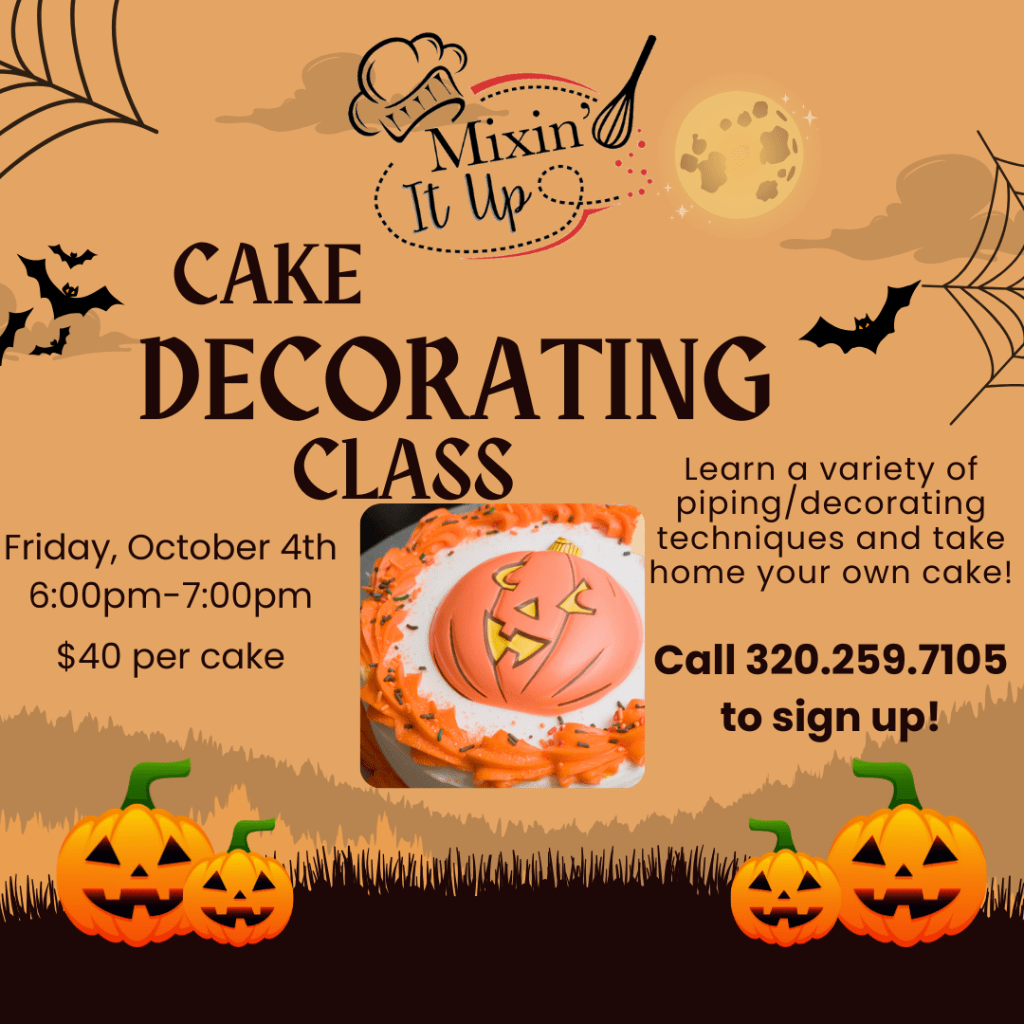 Final day to sign up is TOMORROW 10/2. Call 320.259.7105 to sign up ...